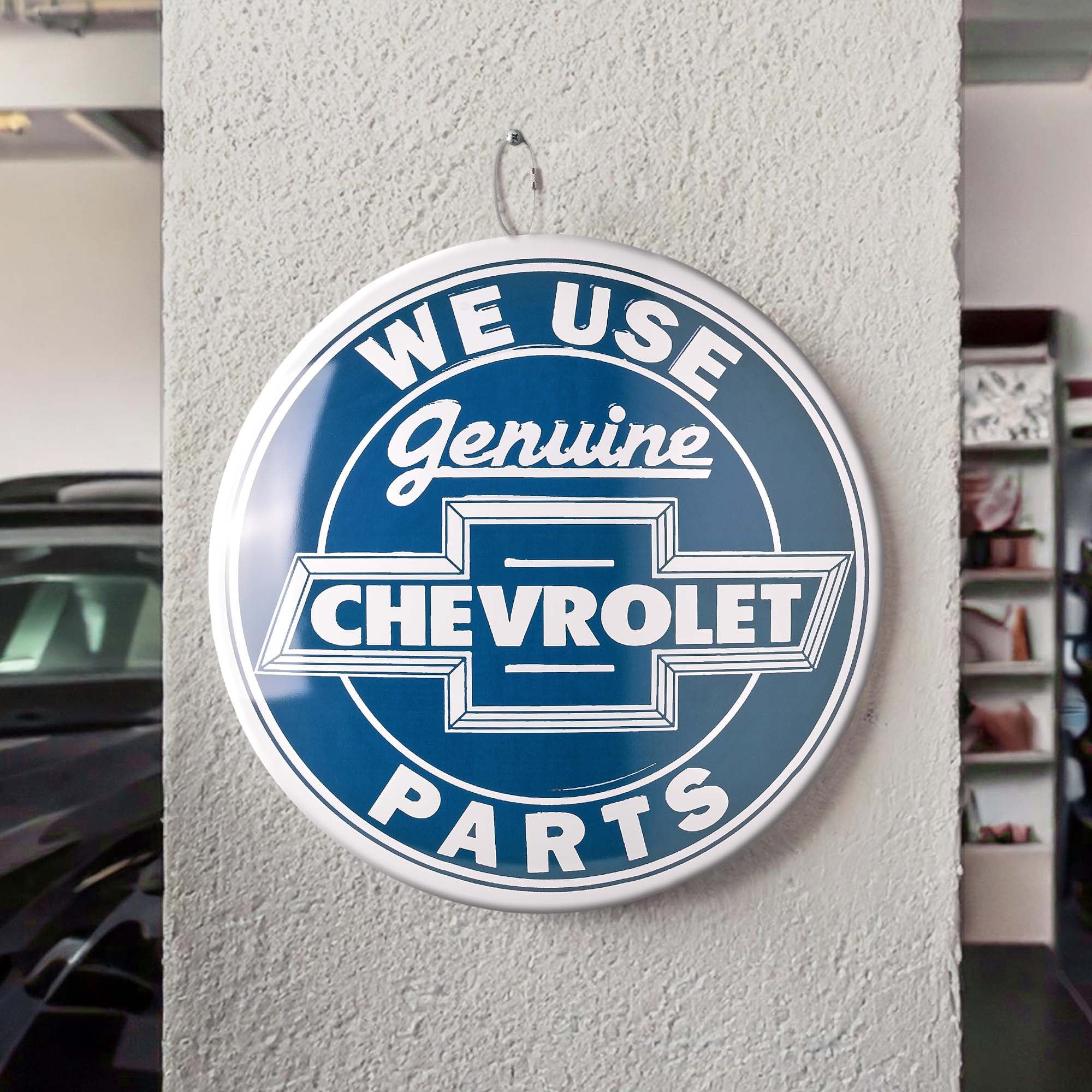 American Art Decor Chevrolet Genuine Parts Emblem Metal Wall Art 15 ...