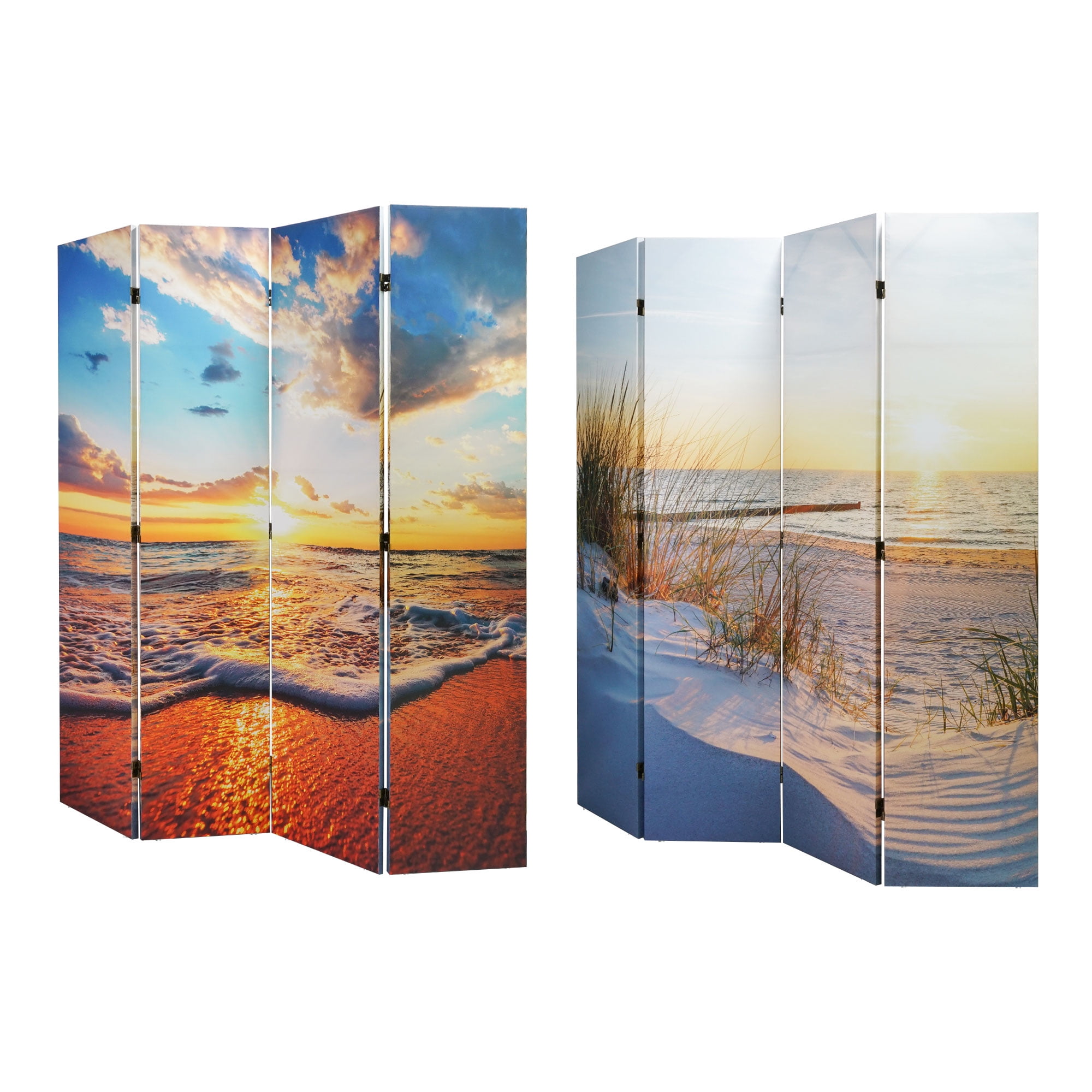 American Art Decor Double-Sided Baltic Sea Beach Sunrise Canvas ...