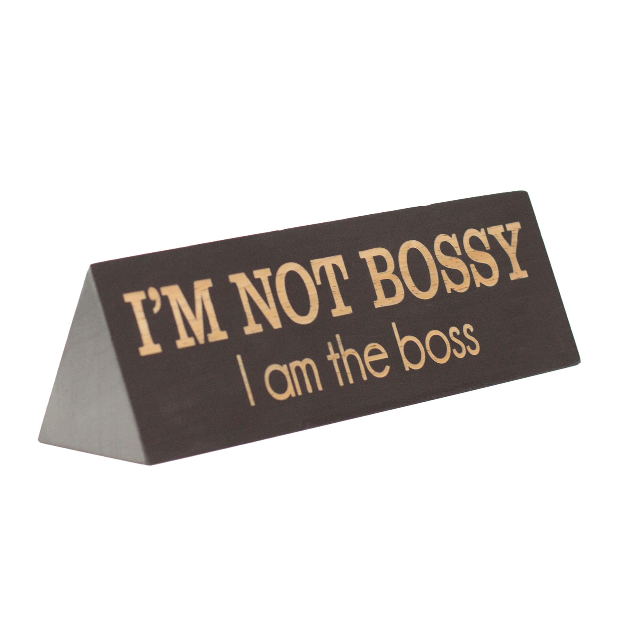 American Art Decor Funny Novelty Wood Triangle Desktop Sign Office Desk ...