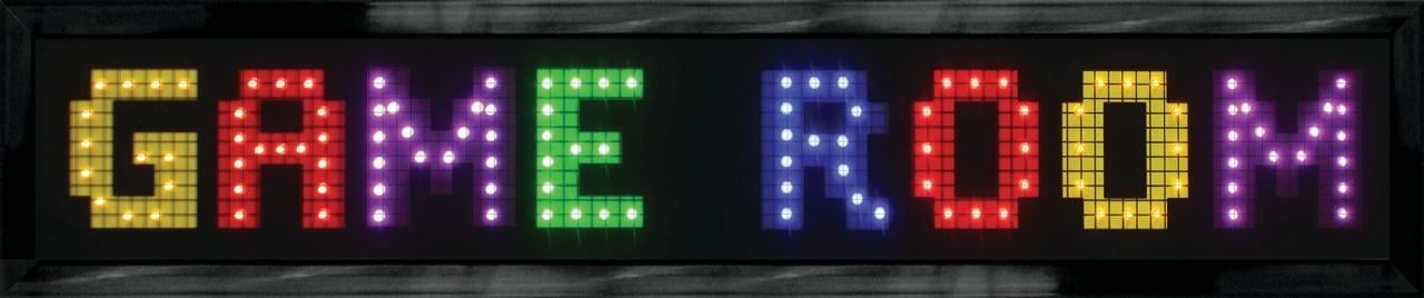 American Art Decor Game Room Framed Light up LED Sign for Game Room Bar ...