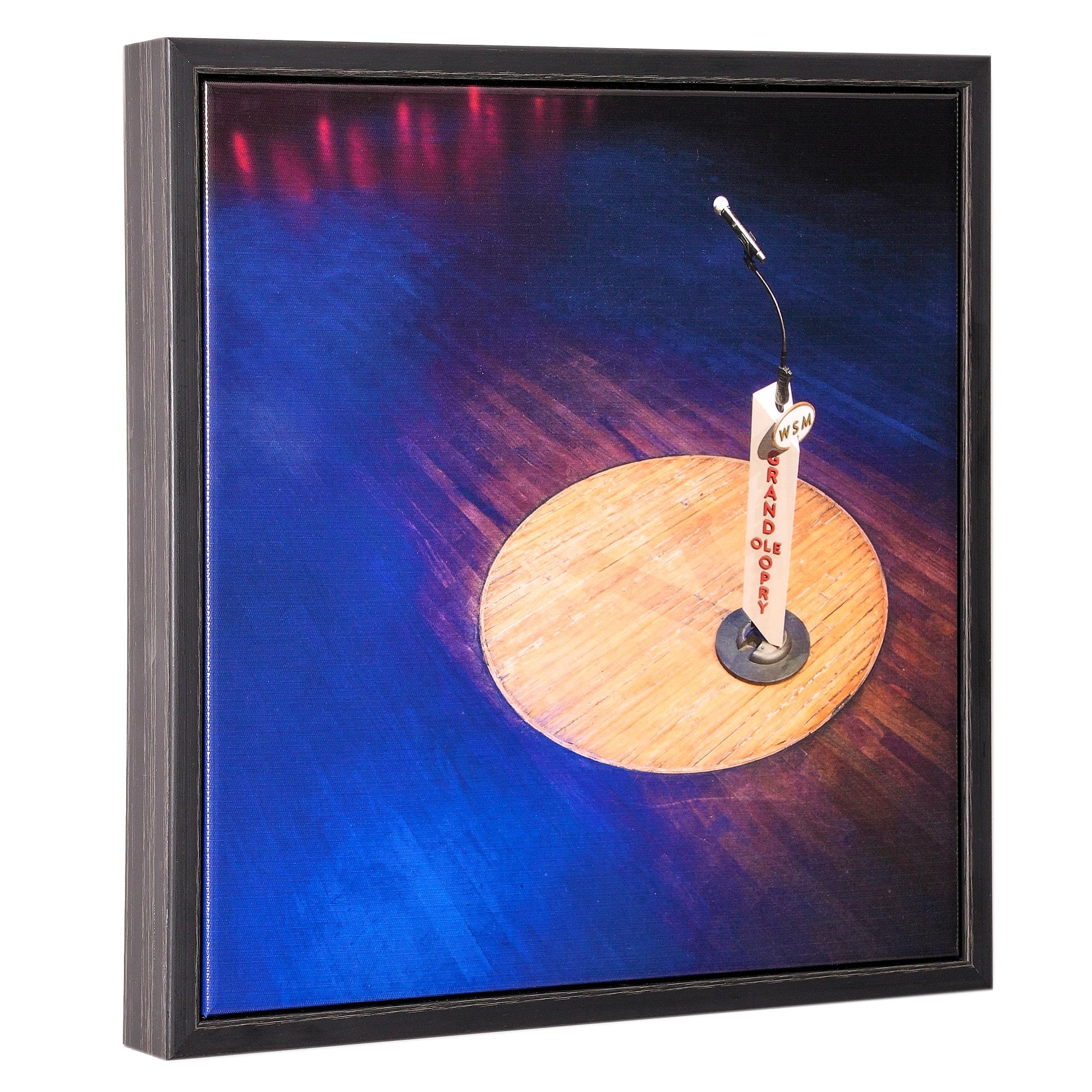 American Art Decor Grand Ole Opry WSM Microphone Stand Lacquered Canvas ...