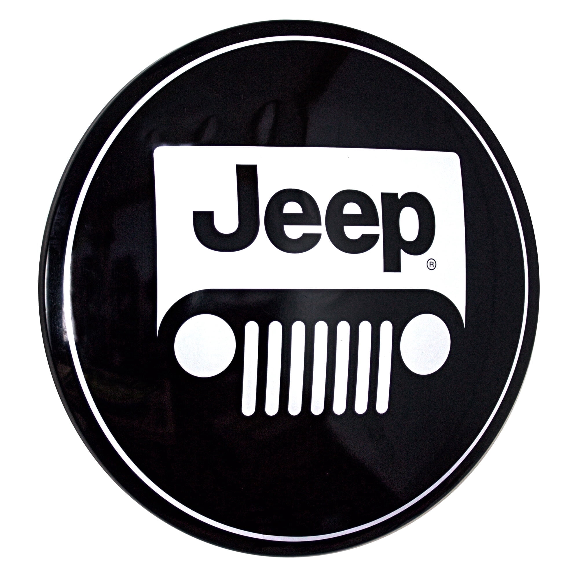 American Art Decor Licensed Jeep Logo 15" Dome Metal Sign - Room Decor ...
