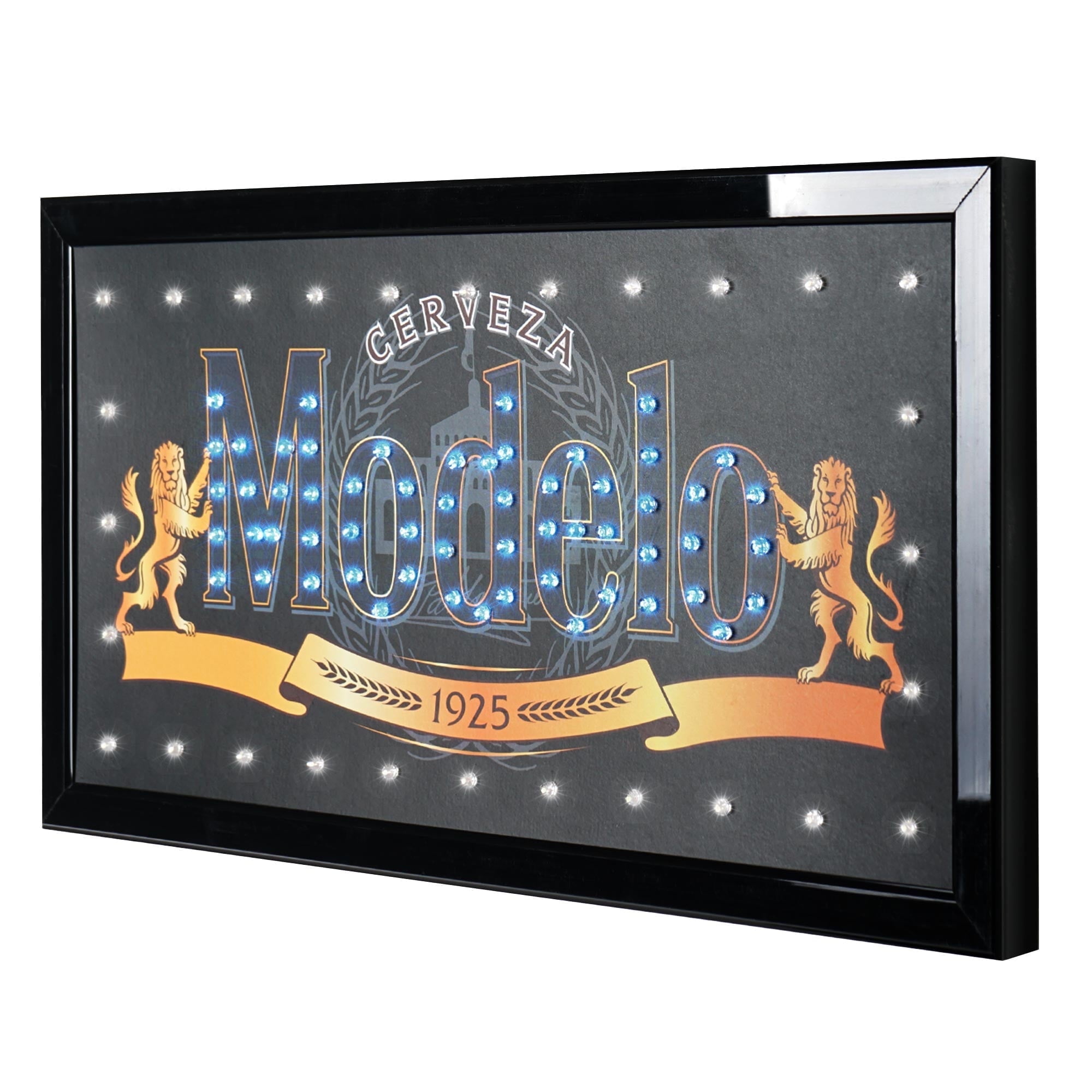 American Art Decor Licensed Modelo Framed Flashing LED Marquee Wall ...