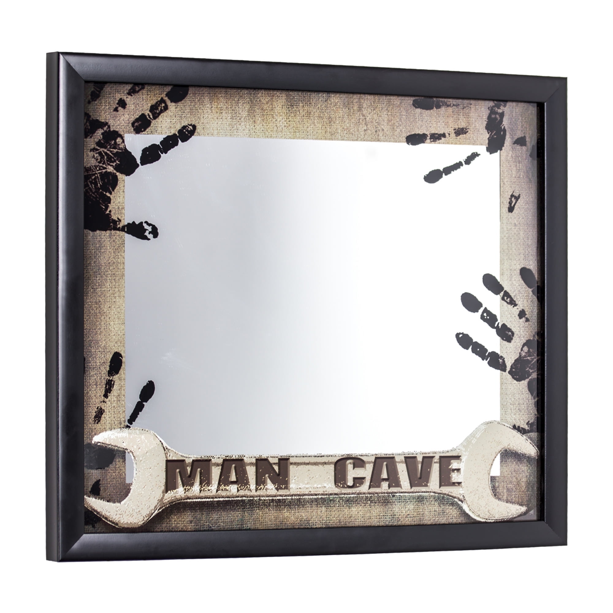 American Art Decor Man Cave Framed Printed Accent Mirror for Man Cave ...