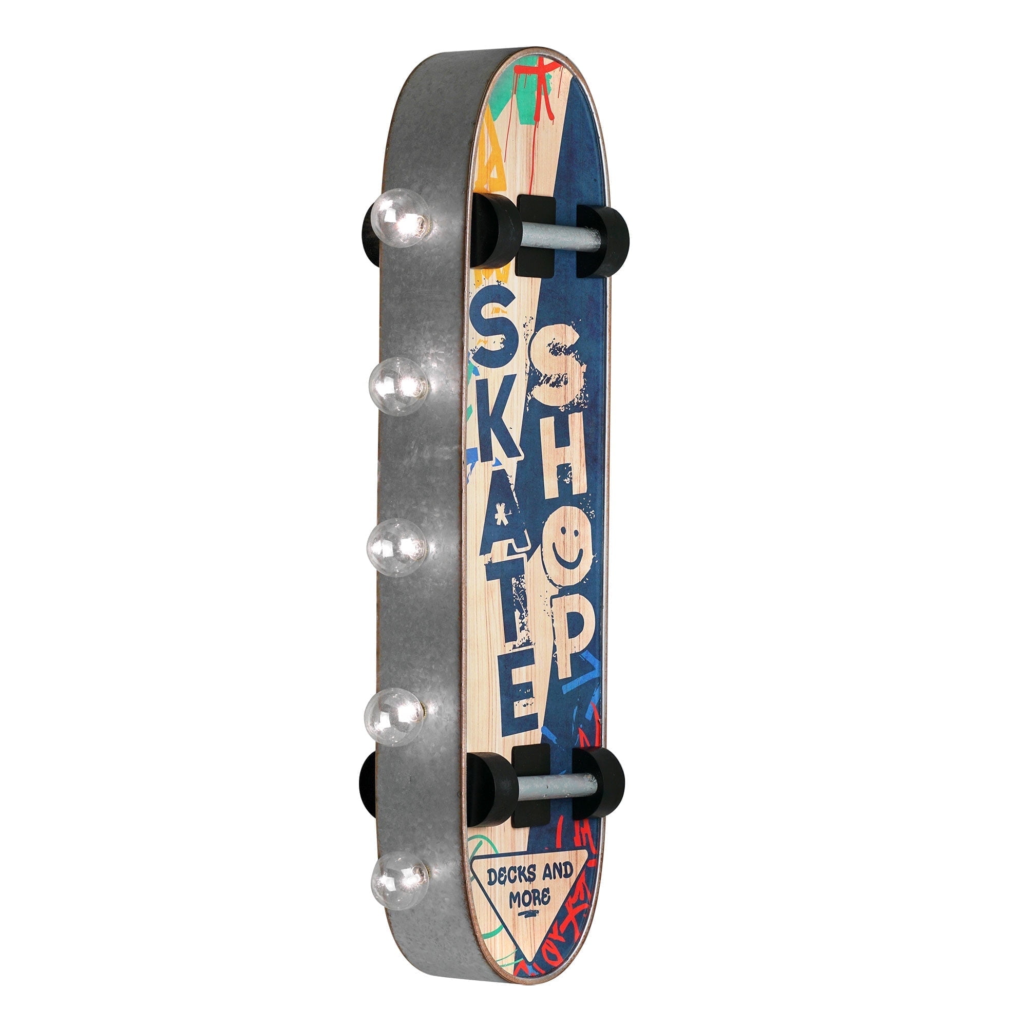 American Art Decor Metal LED Skate Shop Decks and More Marquee Sign ...