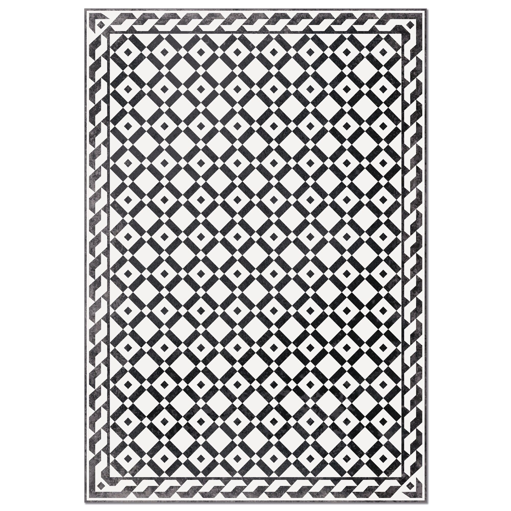 American Art Decor Vinyl Floor Mat Mosaic Pattern - 4' x 6' - Walmart.com