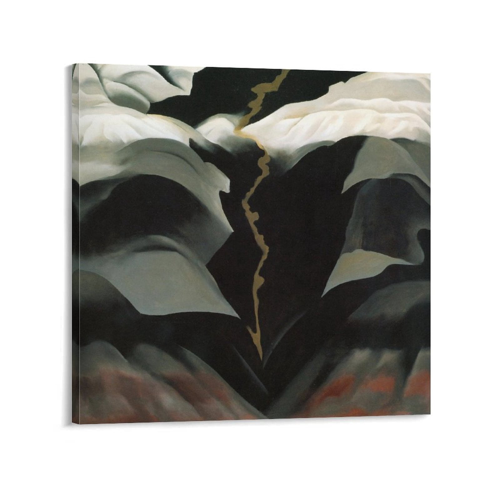 American Artist Georgia O'Keeffe Black Place No Poster Wall Art Picture ...