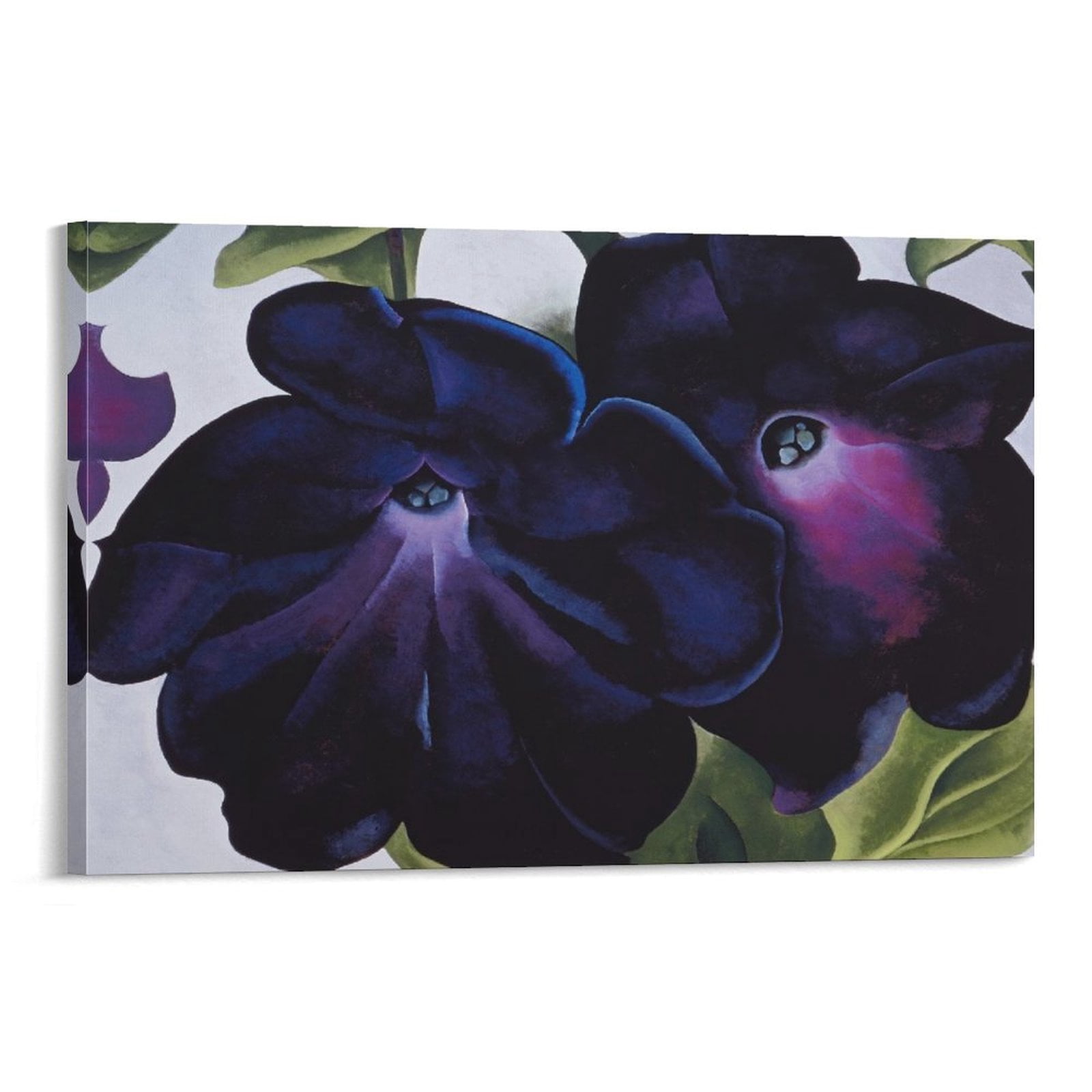American Artist Georgia O'Keeffe Black And Purple Petunia Poster Poster ...