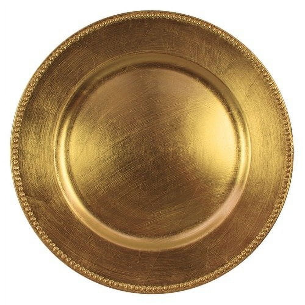 Free Shipping! American Atelier Beaded Gold 13-Inch Round Decorative ...