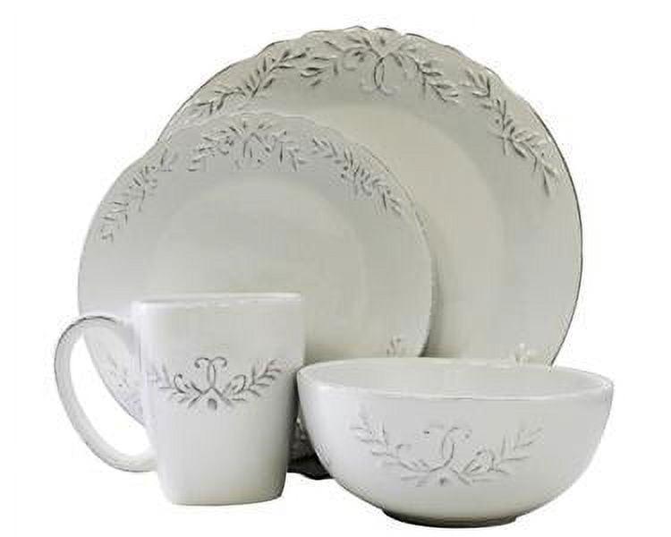 American Atelier Bianca Laurel 16-Piece Dinnerware Set - Walmart.com
