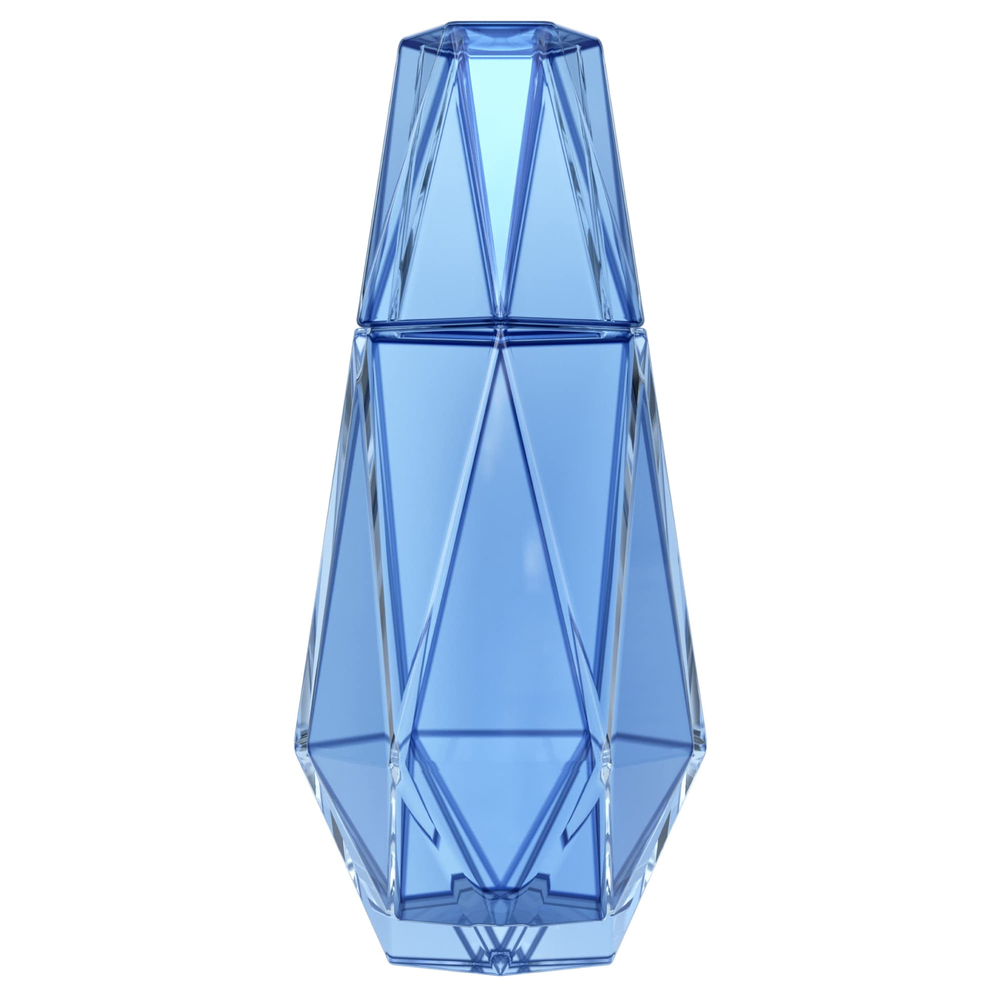 Modern Geometric Bedside Carafe | 2-Piece Set - Bedside Water Carafe ...