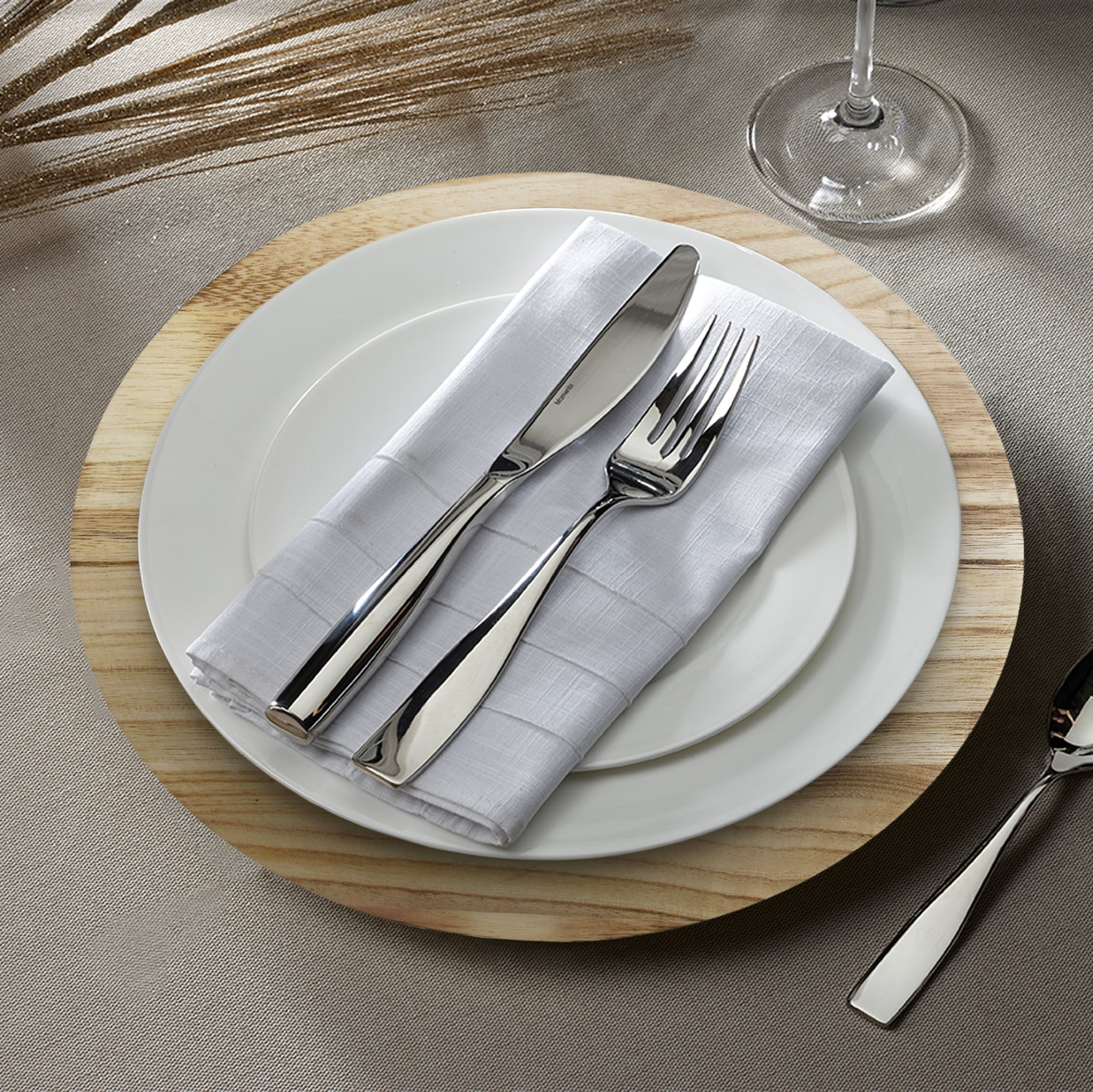 American Atelier Natural Fired Wooden 13” Under Plate - Walmart.com