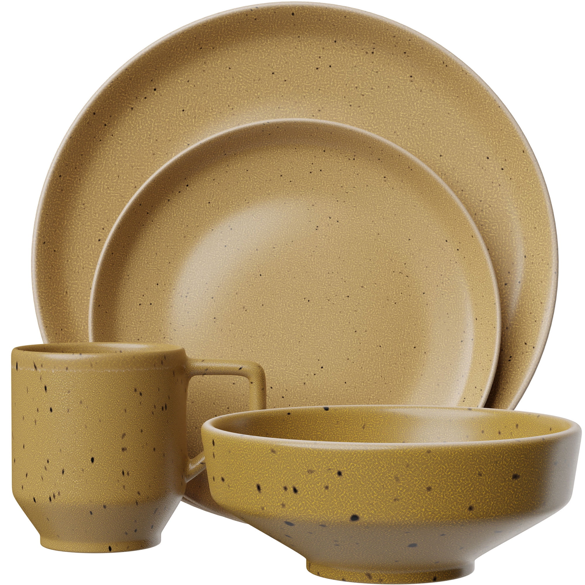 American Atelier Reactive Glazed 4-Piece Stoneware Place Setting ...
