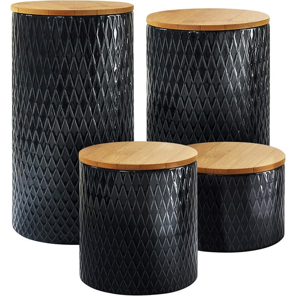 4 piece kitchen canister sets