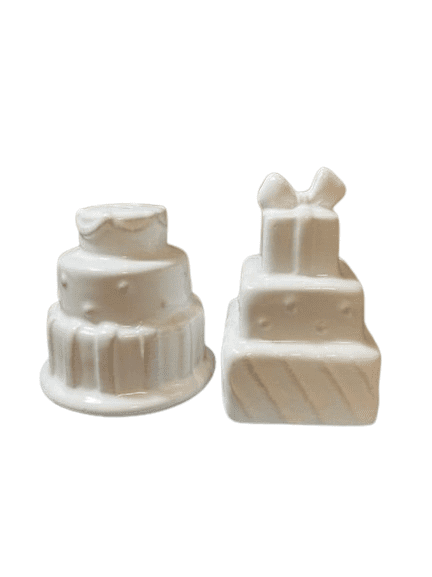 American Atelier Wedding Cakes Salt and Pepper Shakers in Box Bianca ...