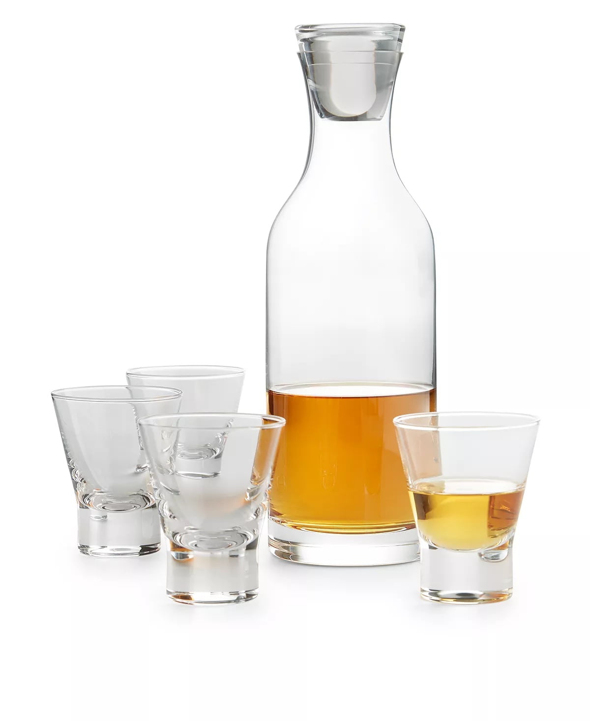 American Atelier Whiskey Decanter and Shot Glasses, 5 Piece Set ...