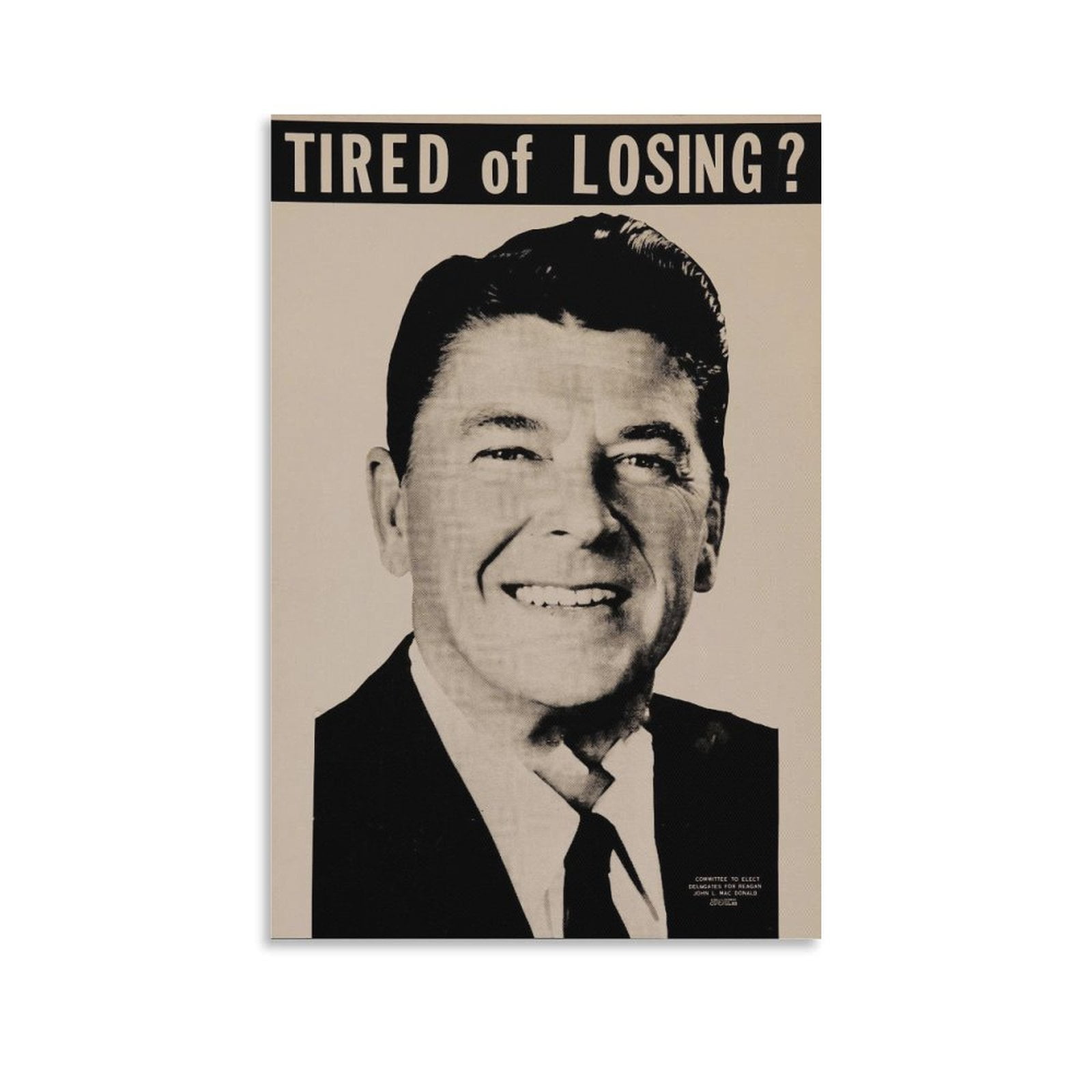 American Autobiographers Ronald Reagan Poster Canvas Wall Art Poster ...