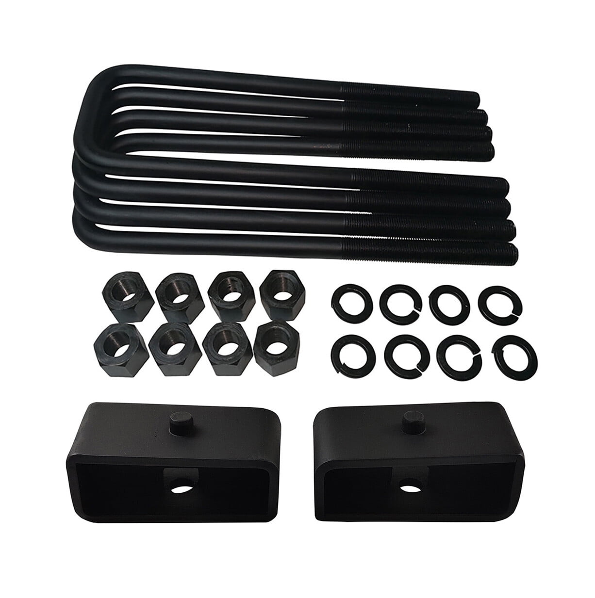 GM Silverado Sierra 1500HD 2500HD 3500HD 1" Rear Lift Blocks + 12" U ...