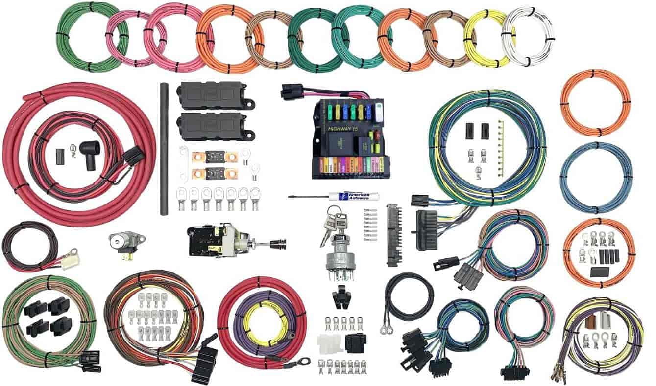 American Autowire 510825 Highway 15 Plus Wiring System Universal 15 ...