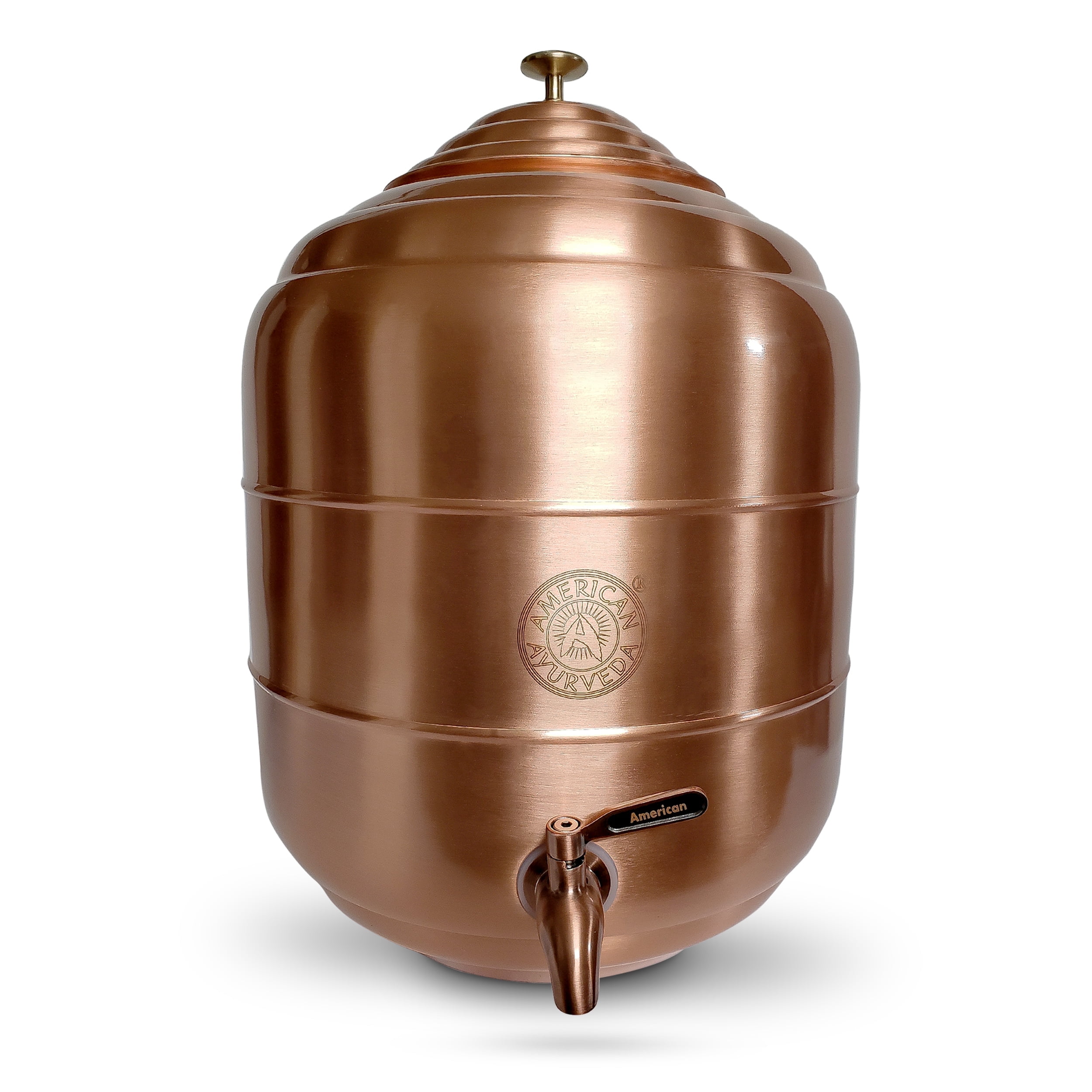 American Ayurveda Countertop 5 Gallon 100% Pure Copper Water Dispenser ...