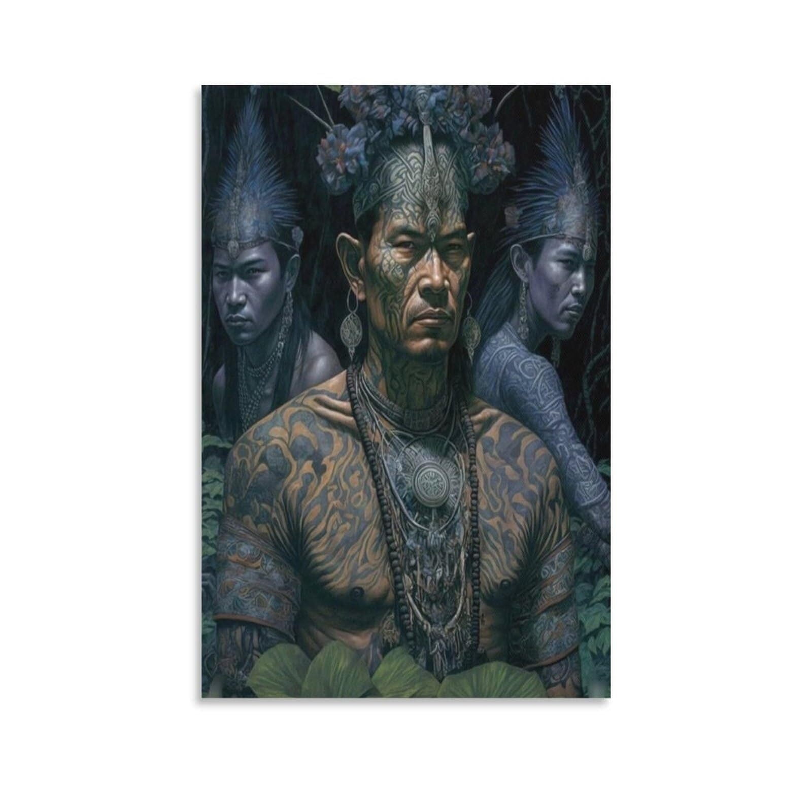 American Aztec Vintage Poster Home Canvas Wall Decor Art Canvas ...