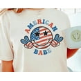 American Babe Girl Shirt Retro Patriotic Tee Red White and Blue Shirt ...