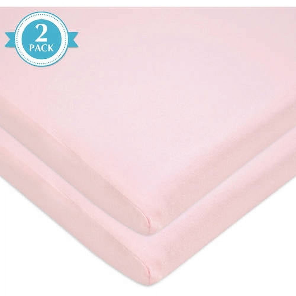 American Baby Company 15" x 33" 2-Pack Fitted Bassinet Sheet, 100% ...