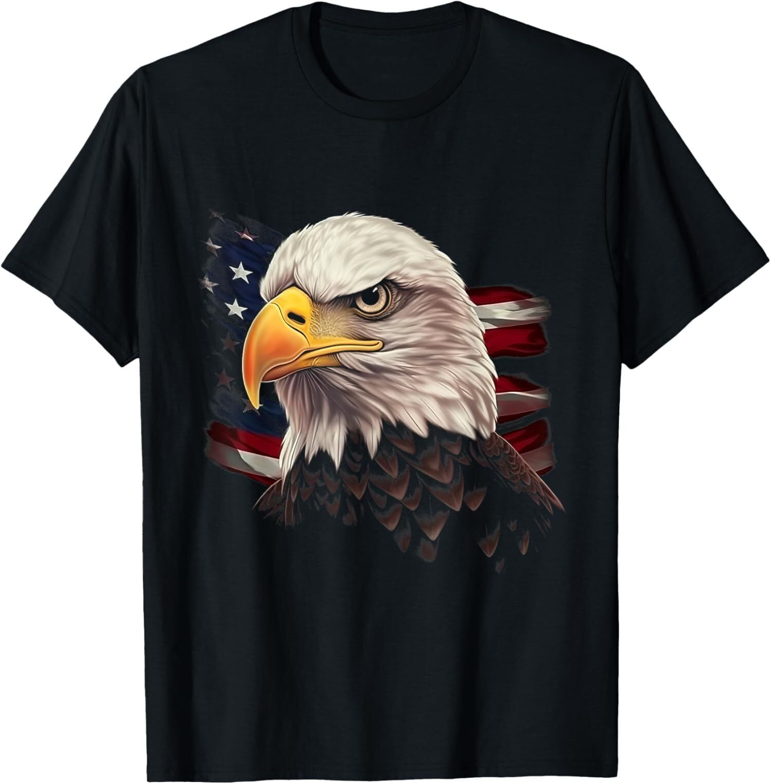 American Bald Eagle American Flag USA Bald Eagle T-Shirt XL - Walmart.com