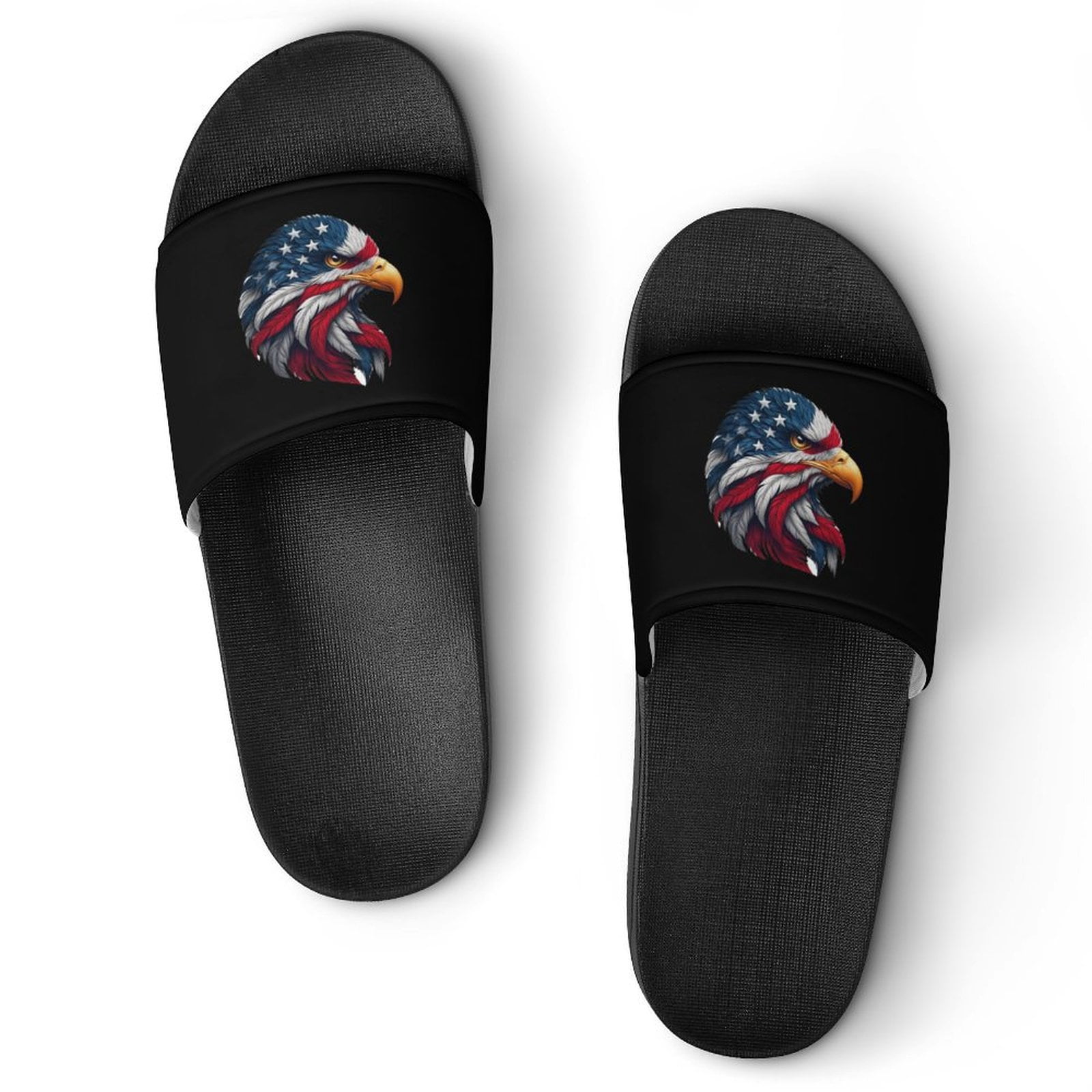 American Bald Eagle Flag House Slides Non Slip Quick Drying Shower ...