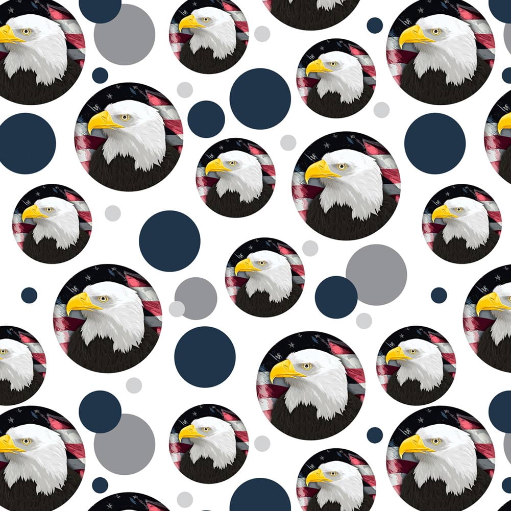 American Bald Eagle Flag USA Patriotic Premium Gift Wrap Wrapping Paper ...