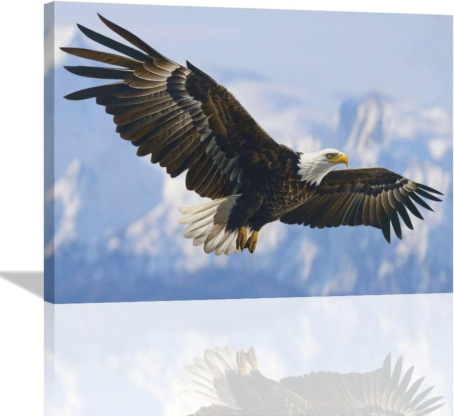 American Bald Eagle Wall Art Flying Eagle Canvas Prints Patriotic ...