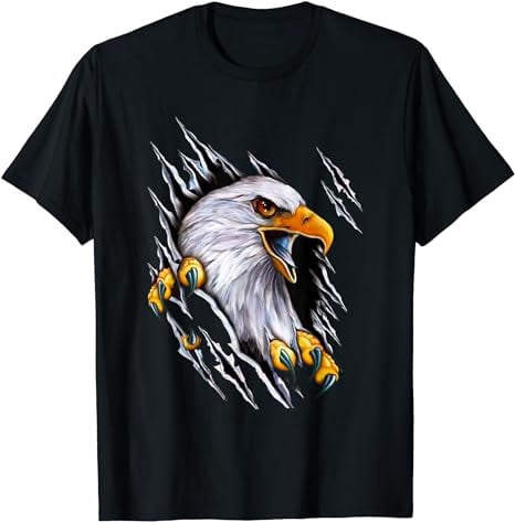 American Bald Eagle With Claws T-Shirt - Walmart.com