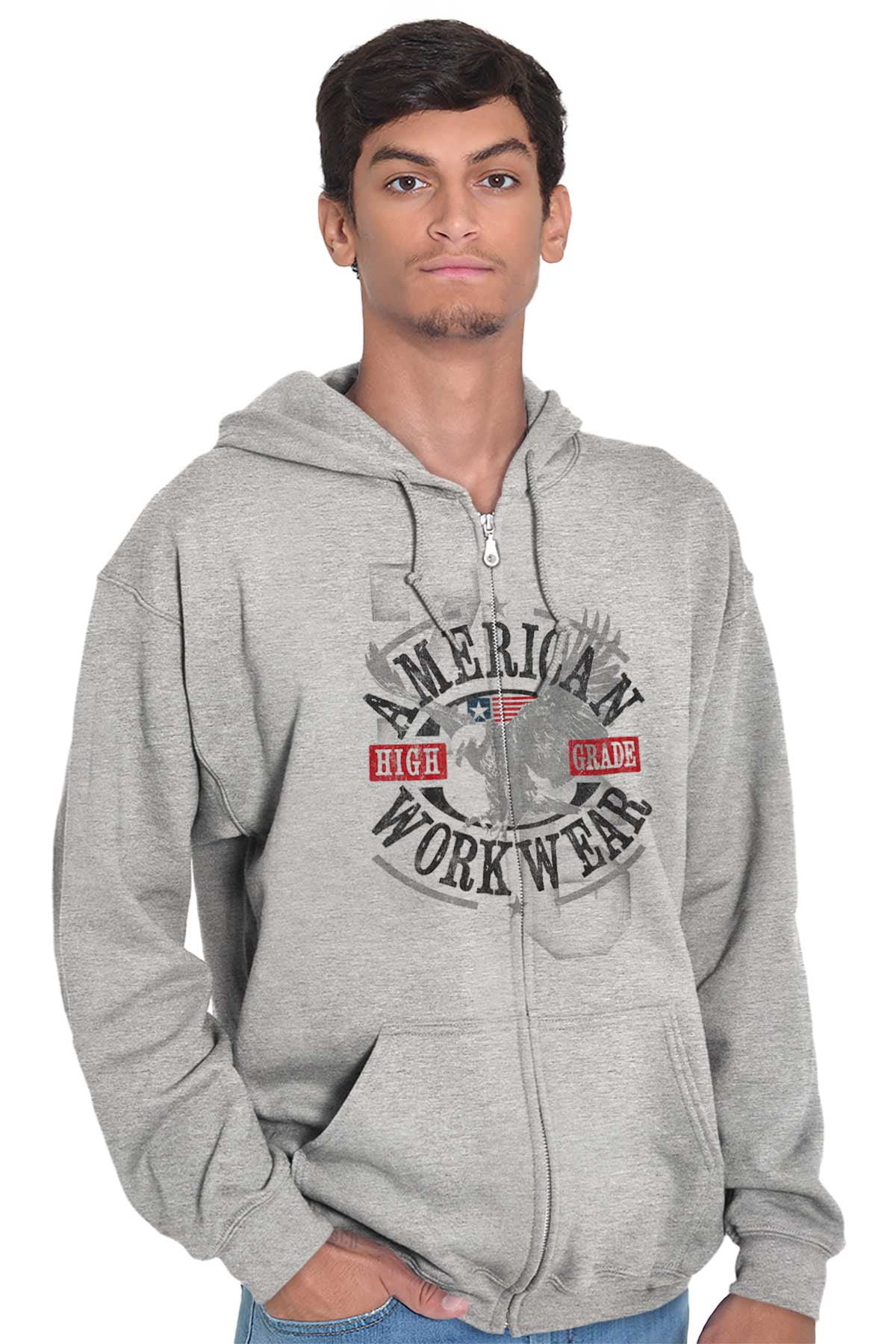 American Bald Eagles Americana Zip Up Hoodie Men's Women's Brisco ...