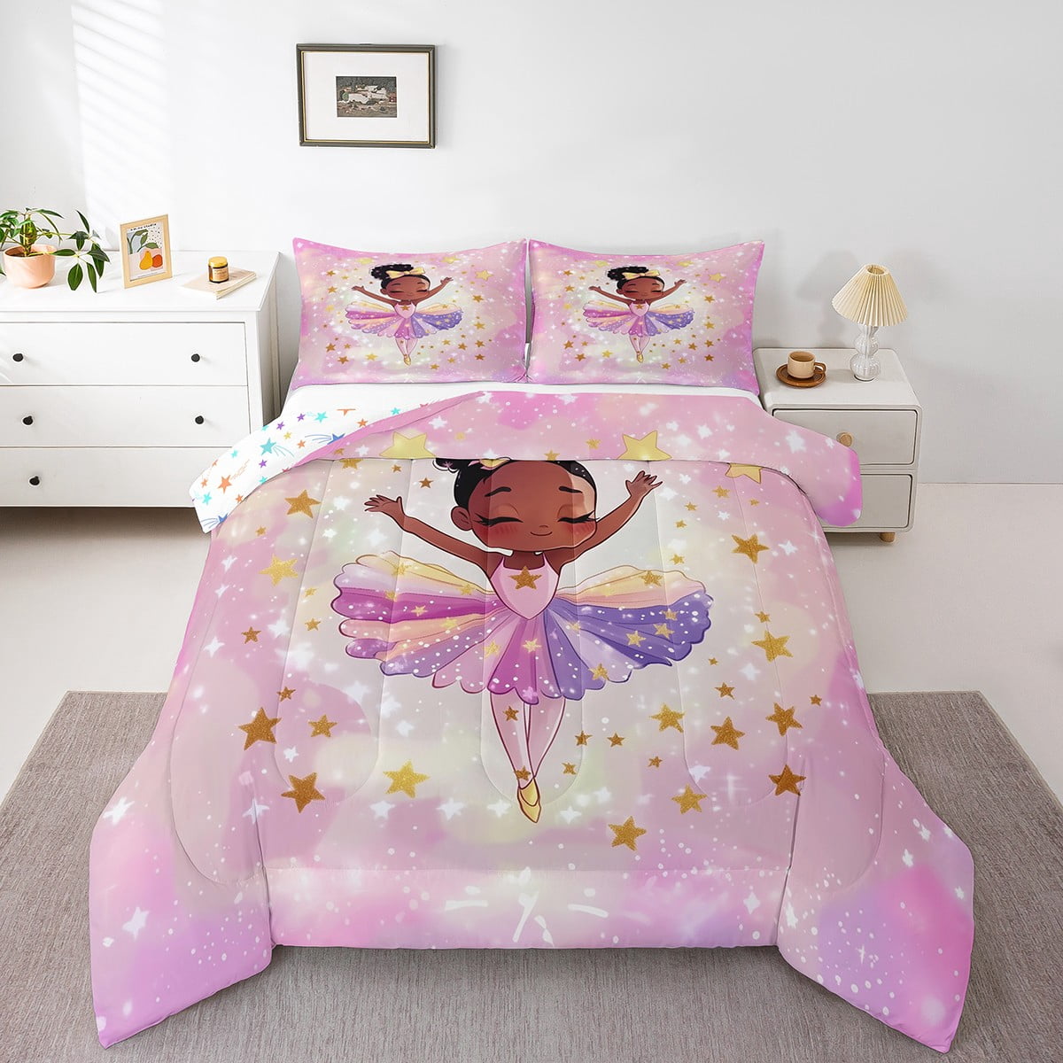 American Ballerina Comforter Set Black Bedding Sets King Size Black ...