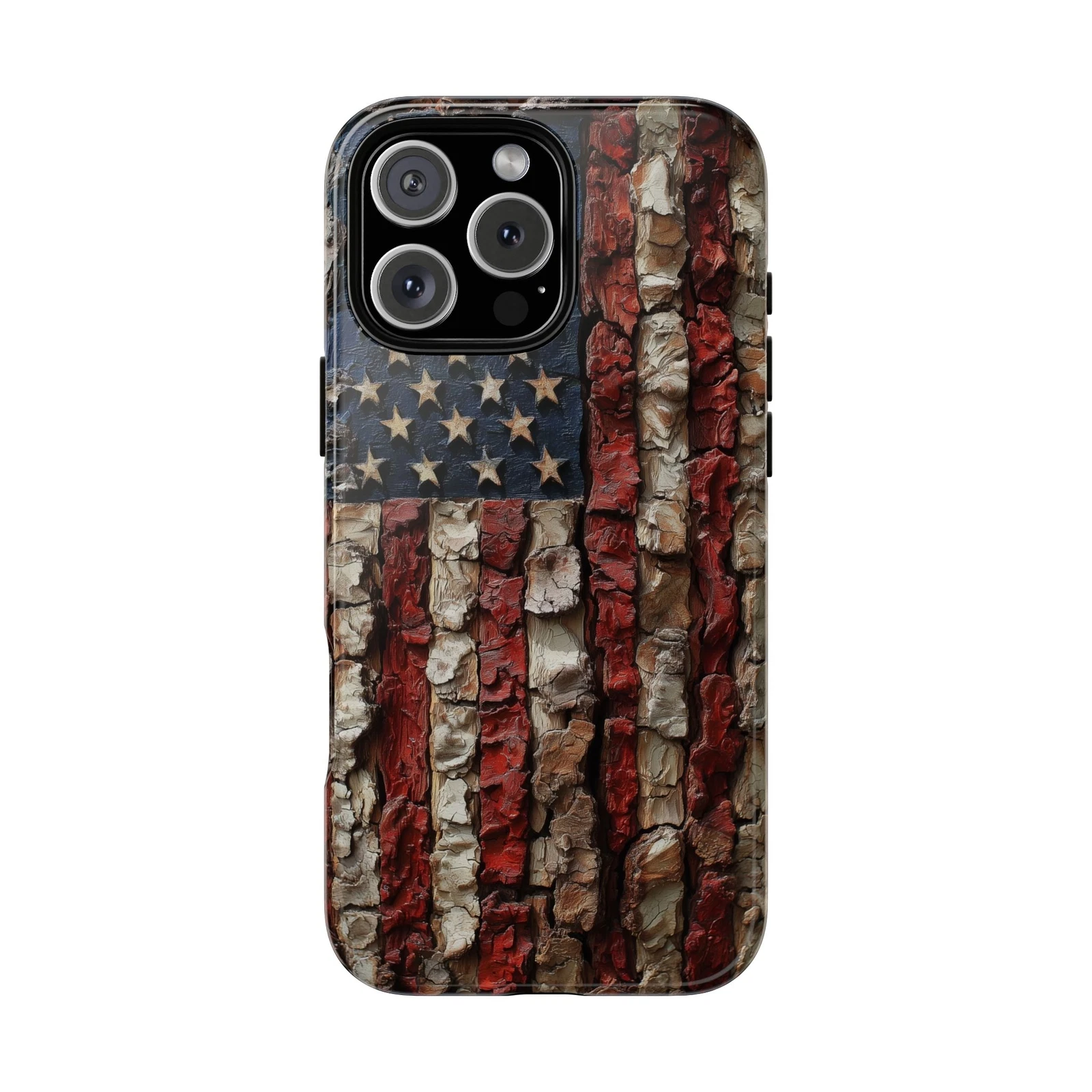 American Bark Wood Texture Art Phone Case for iPhone 17 to 11 Pro Max ...
