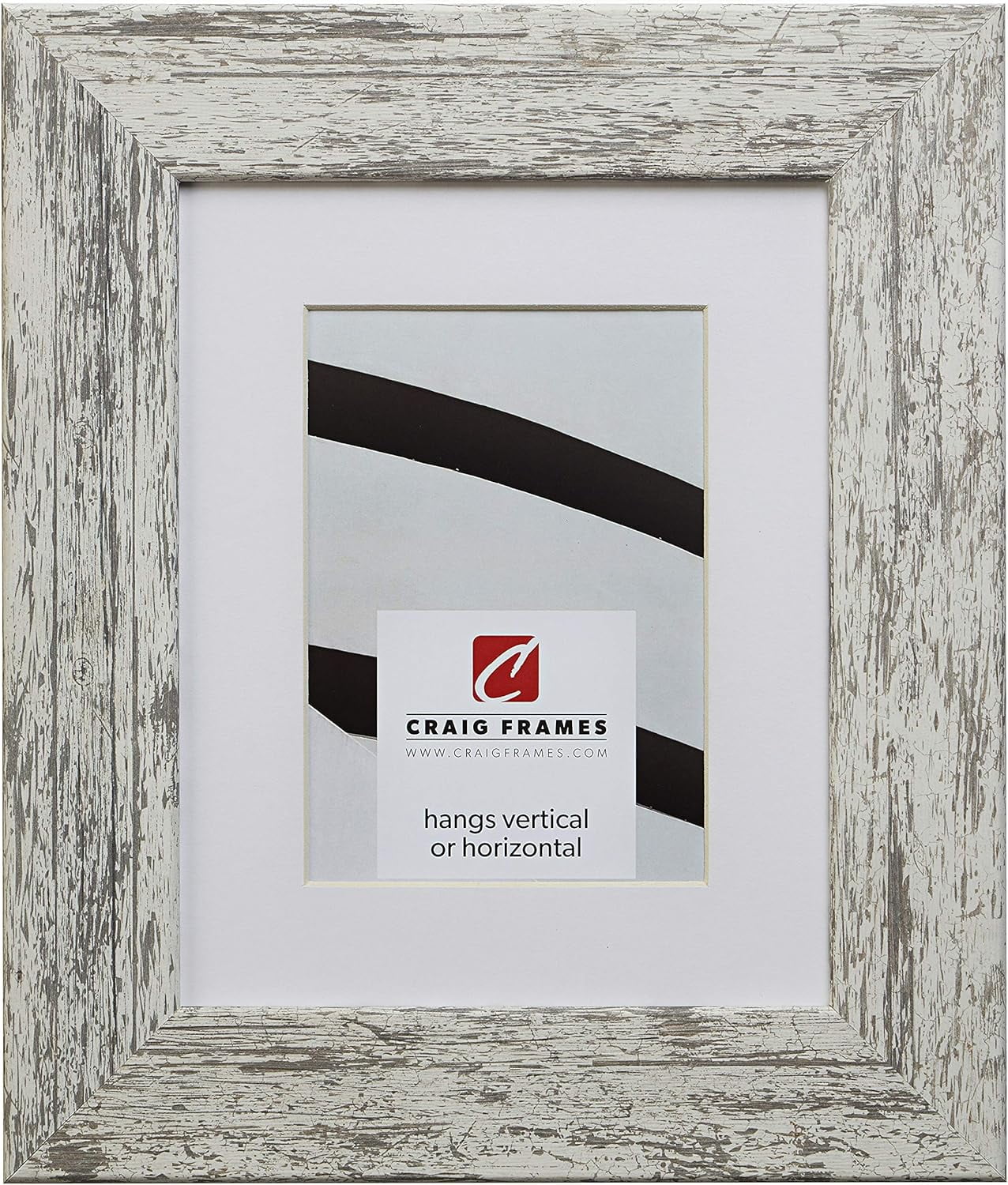 American Barn, 16 x 20 Inch Faux White Barnwood Picture Frame Matted to ...