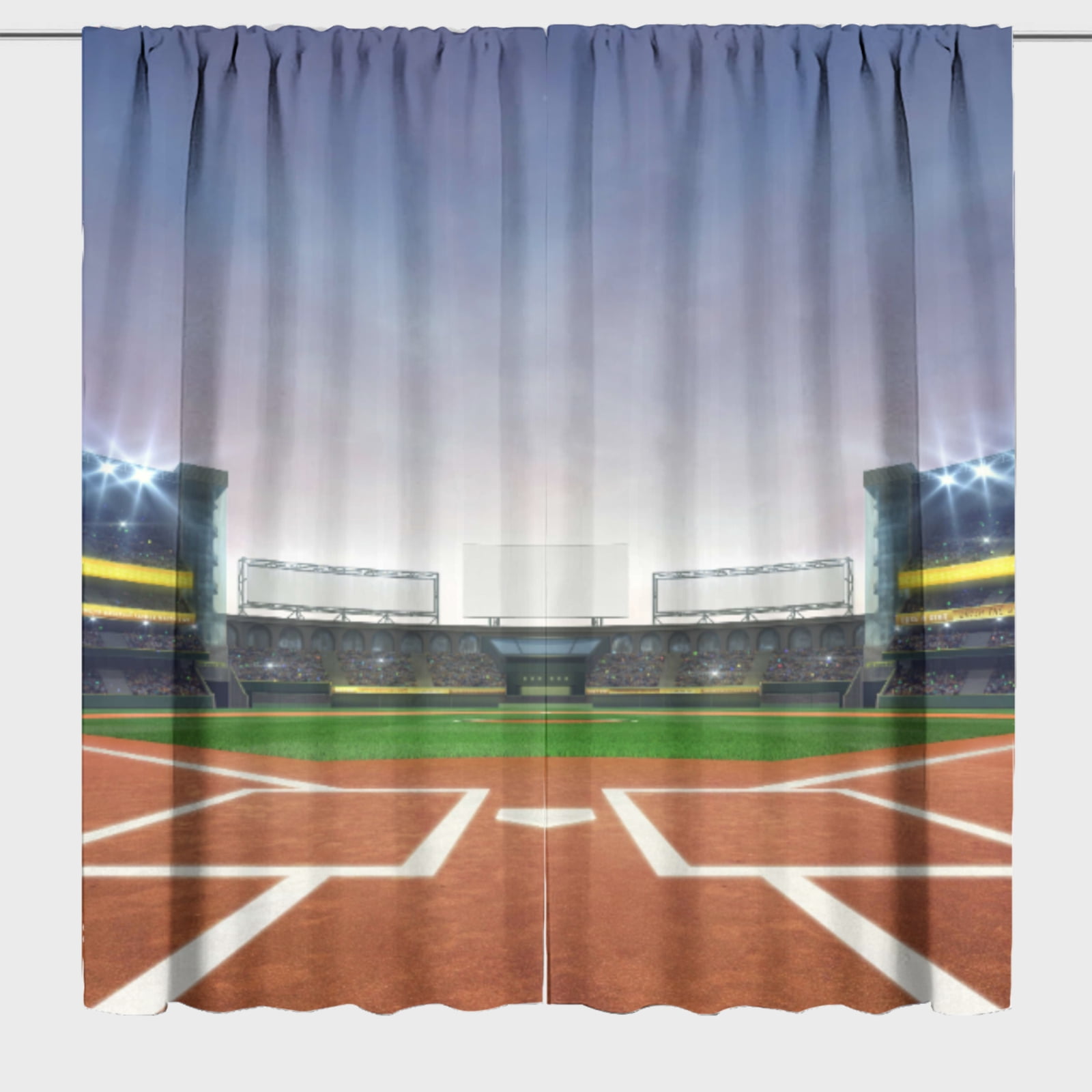 American Baseball Field Curtains, Sports Stadium Arena Blackout Rod ...