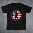 American Baseball Player Batter United States Flag Sports Unisex T ...