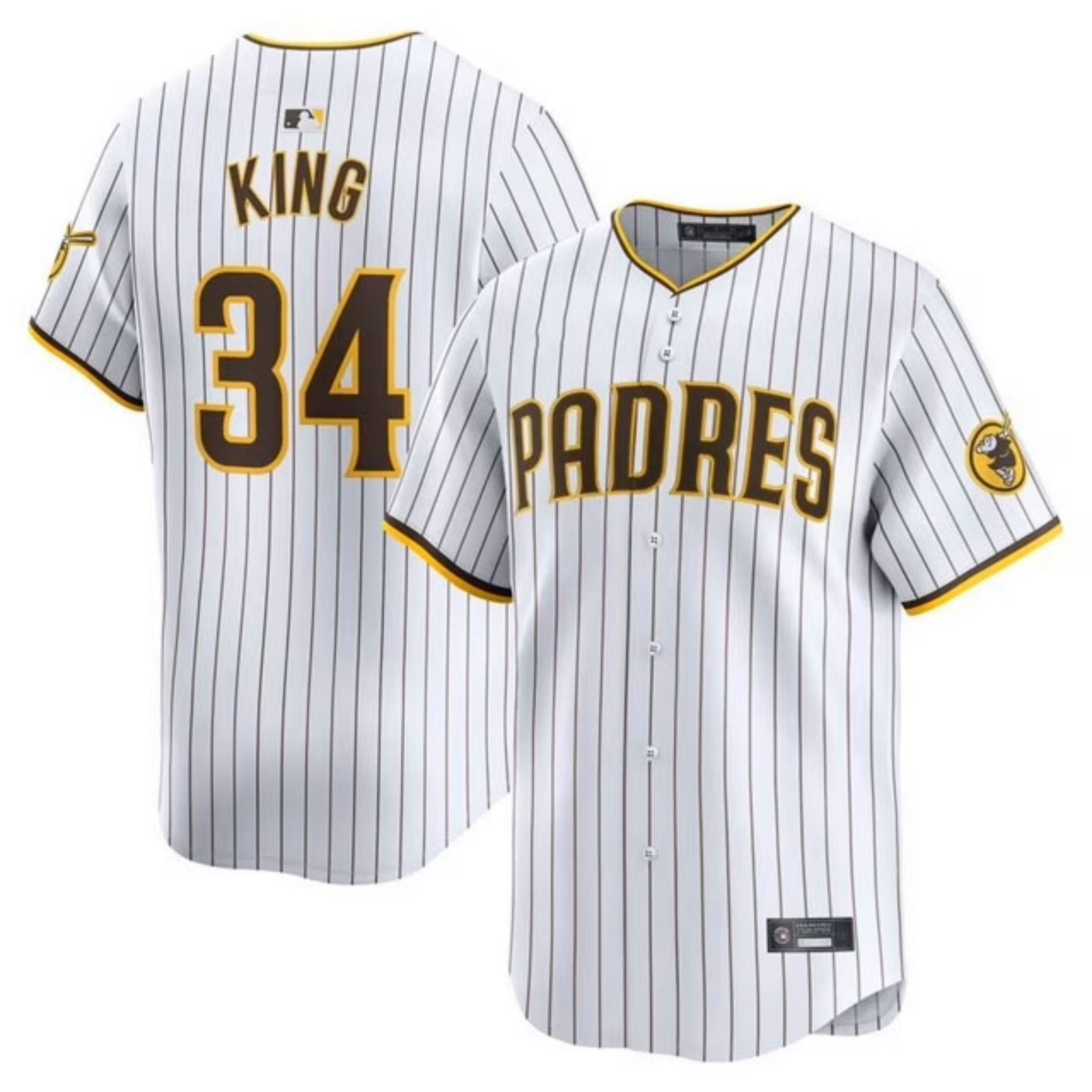 San Diego_Padres #34 Fans Apparel Baseball Jersey Home Shirt Player ...