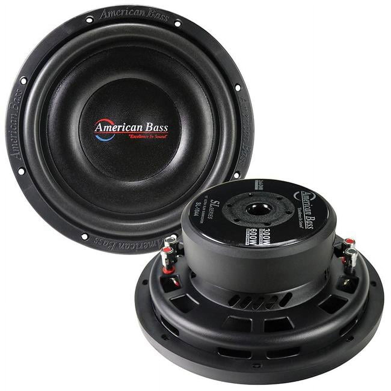 American Bass 10 in. 600W Shallow Voice Coil Dual Woofer - 4 Ohm ...