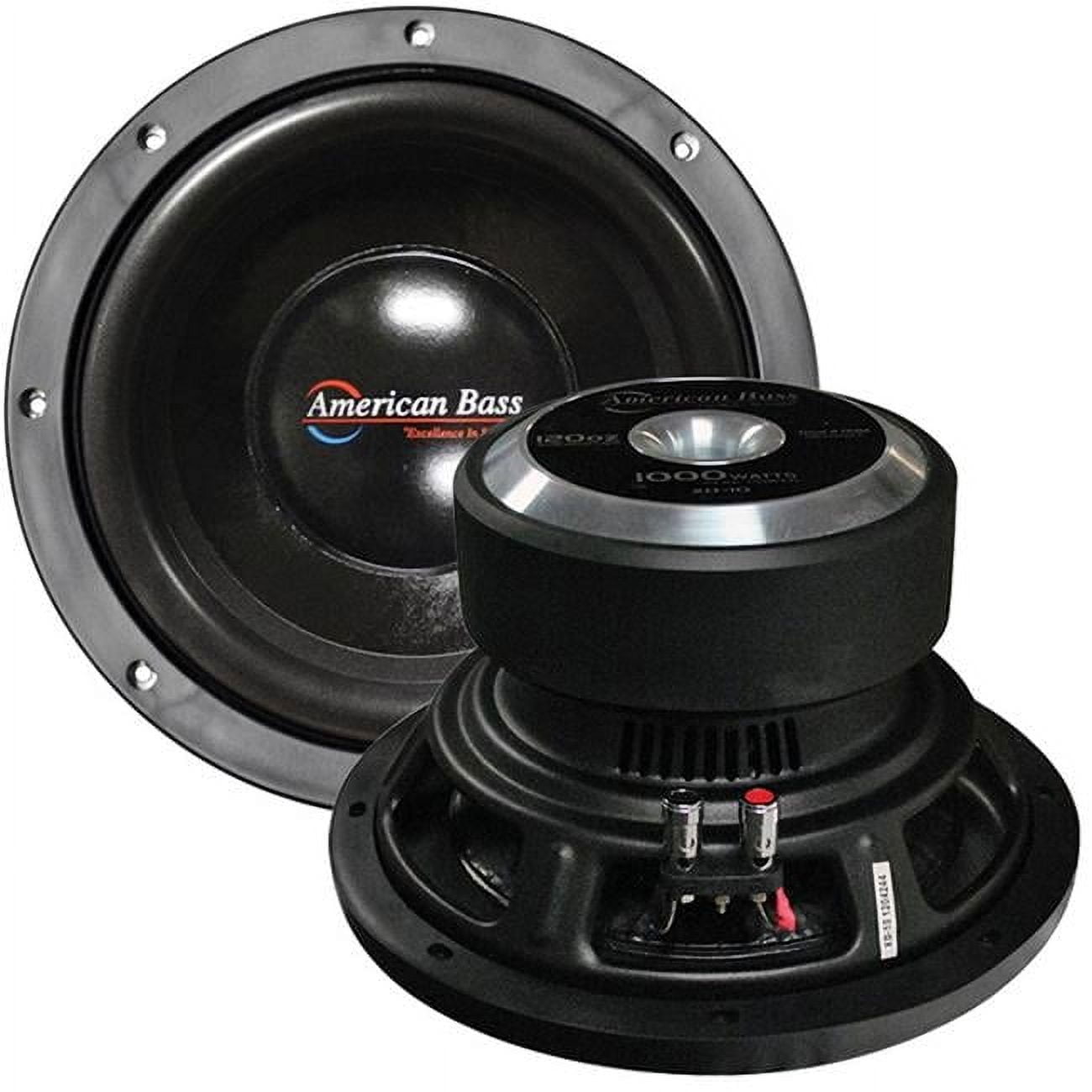 American Bass 10 in. 900 watt Max 4 Ohm DVC Woofer - Walmart.com