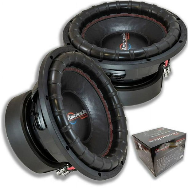 American Bass 12 in. 1500W 150 oz Magnet 4 Ohm Dual Voice Coil ...