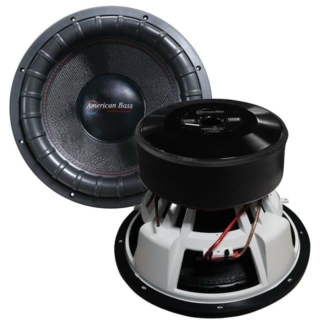 American Bass 12" Subwoofer, 5000W RMS, 10000W Max, Dual 2 Ohm Voice ...