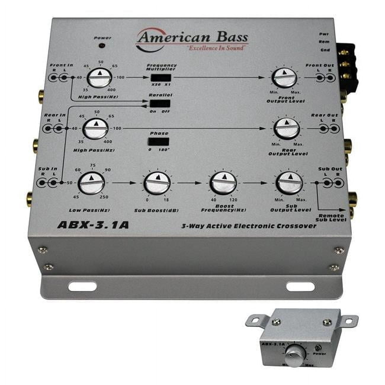 American Bass 3-Way Active Crossover - Walmart.com