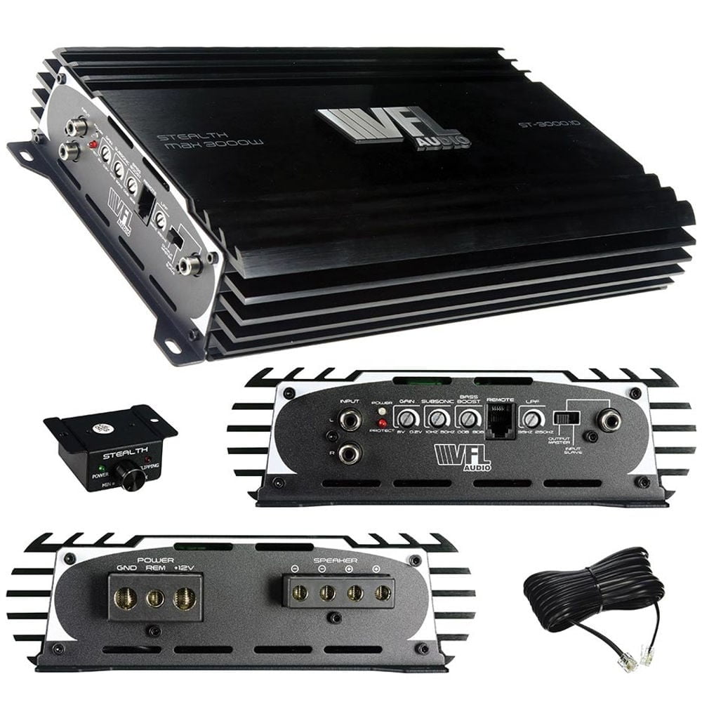 American Bass Class D Monoblock Amplifier Stealth Max 3000 Watts Pro ...