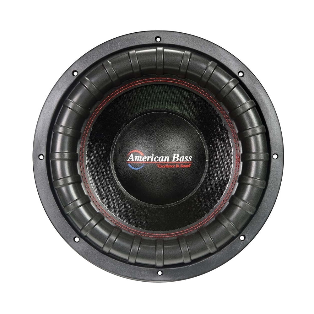 American Bass Godfather Dual Voice Coil Car Subwoofer 6000W, Black, 15 ...