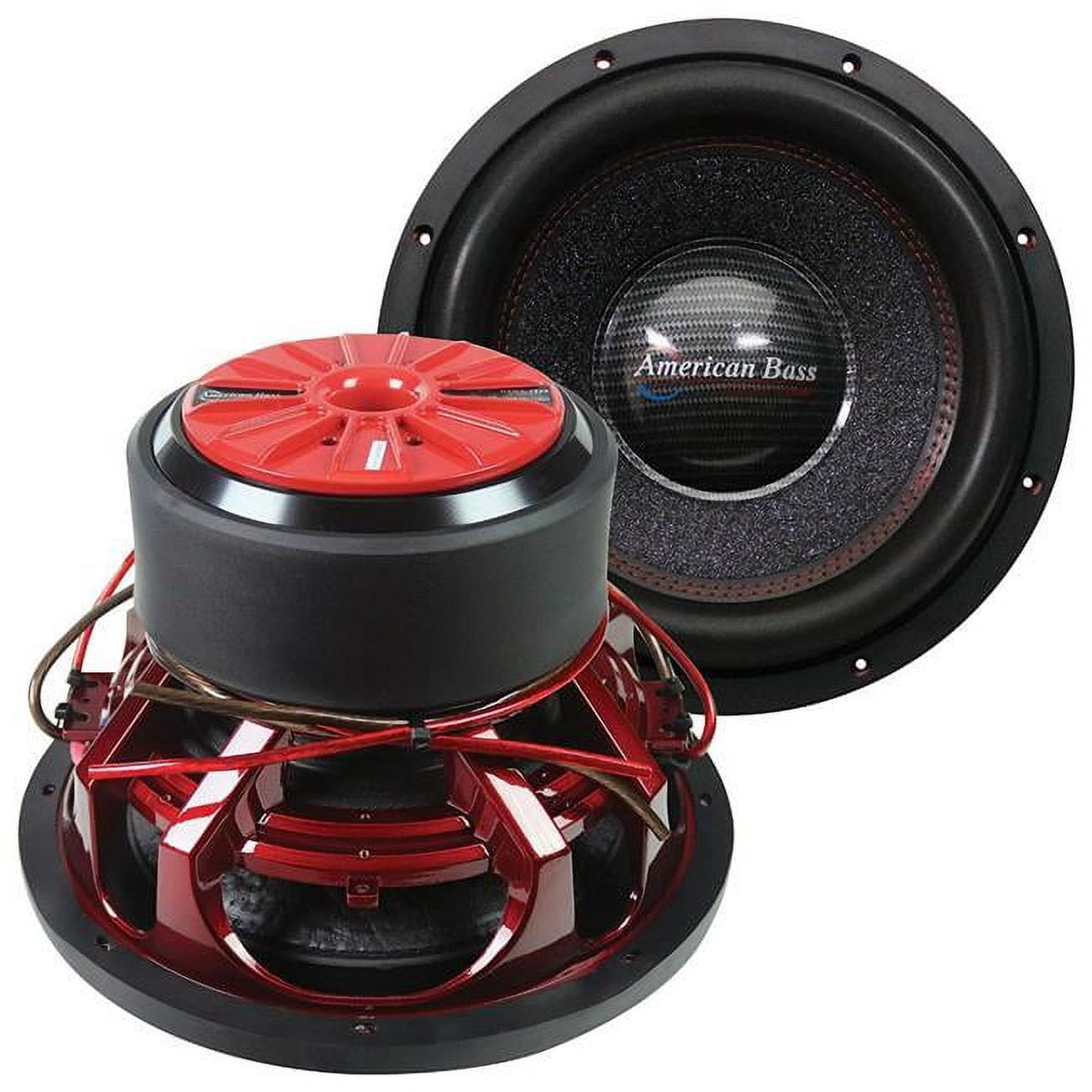 "American Bass Automotive 12"" 3000W Max Dual 4-Ohm Voice Coil DVC Car ...