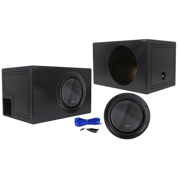 American Bass XR-12D4 2400w 12" Competition Subwoofer+Vented Sub Box ...
