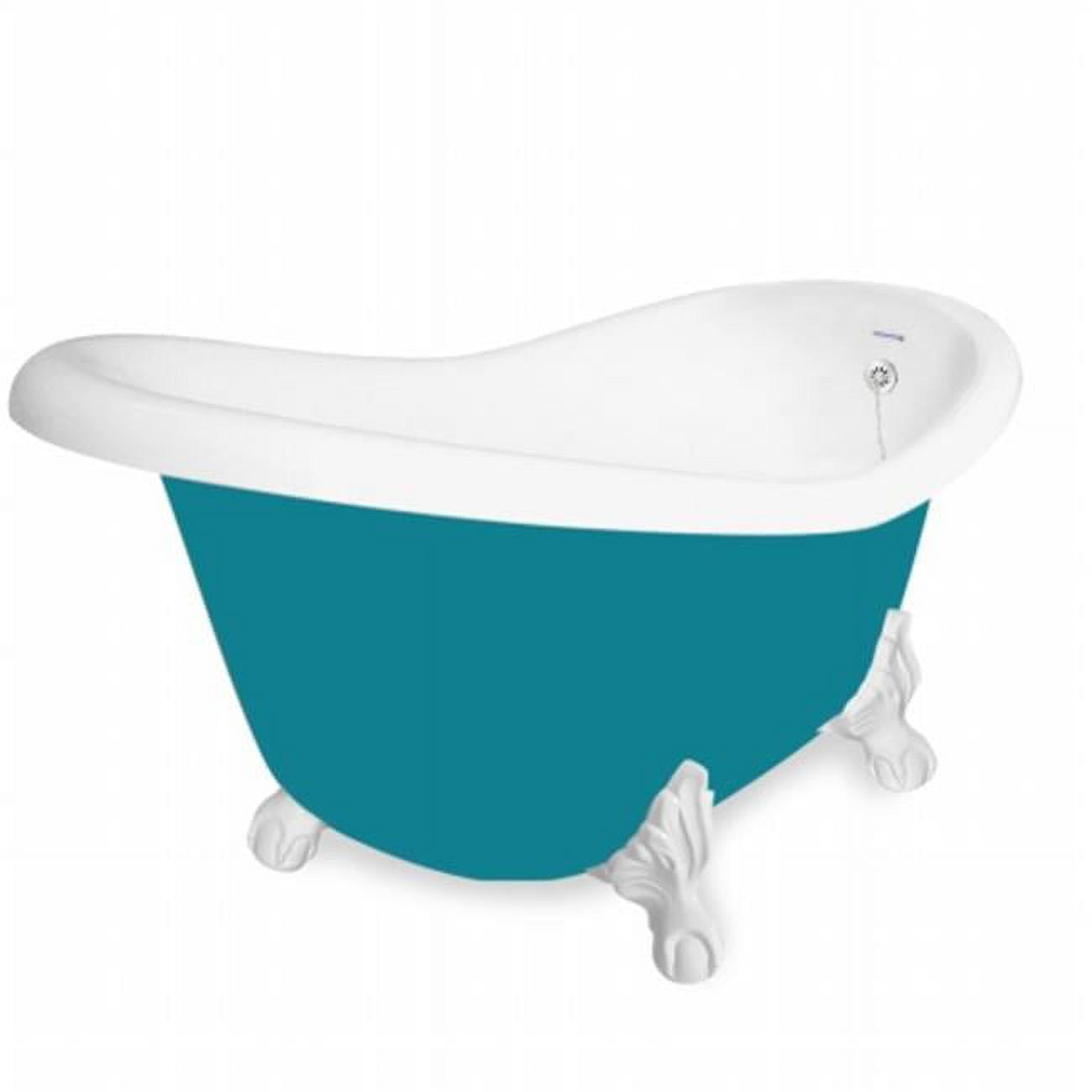 American Bath Factory T011A-WH-P Ascot 60 in. Splash Of Color Acrastone ...