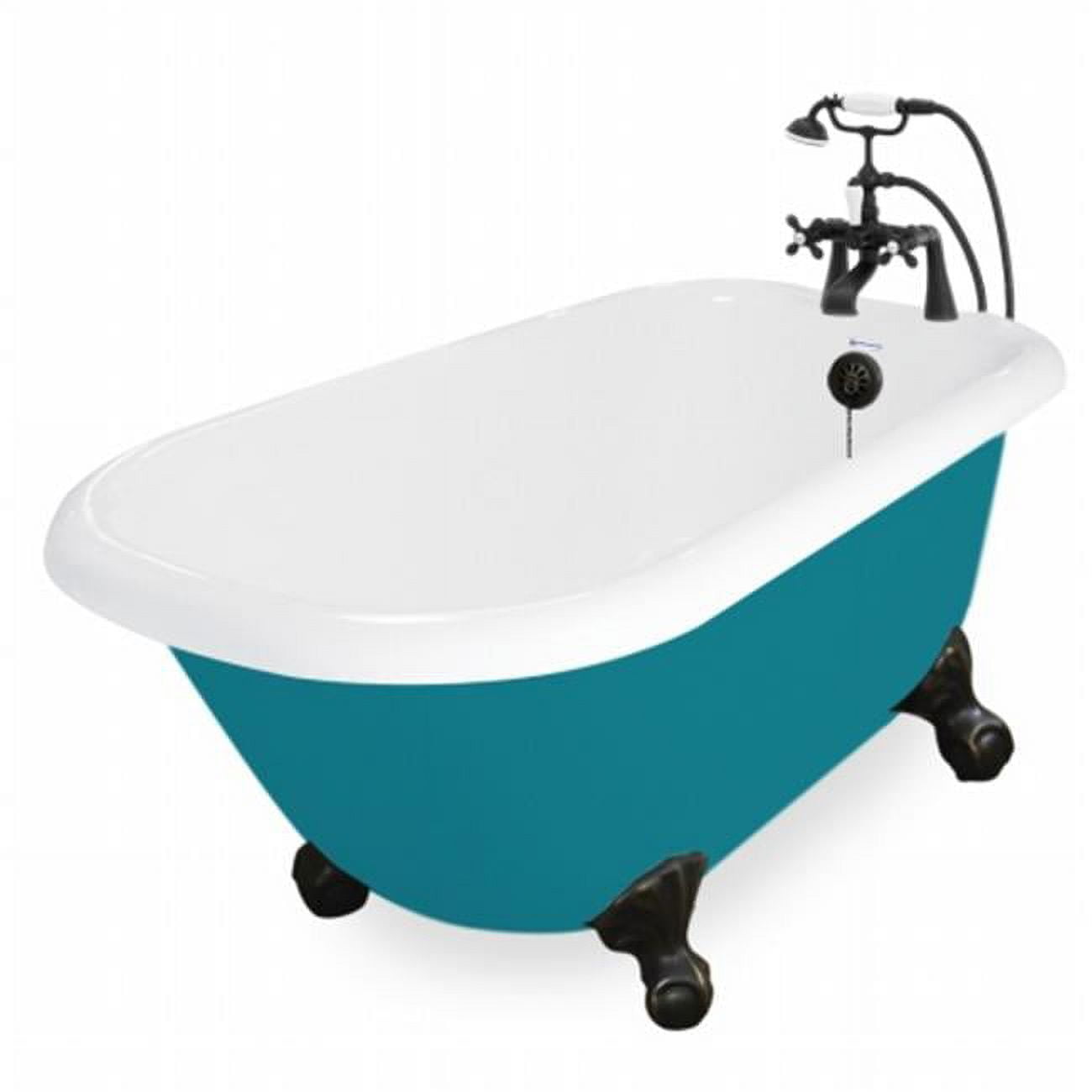 American Bath Factory T040B-OB-P Jester 54 in. Splash Of Color ...